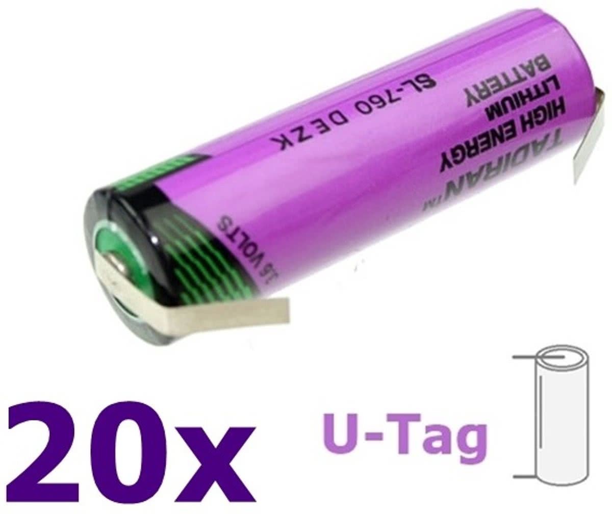 Tadiran 20 Stuks - U-Soldeerlippen - SL-760 AA Lithium batterij 3.6V ...