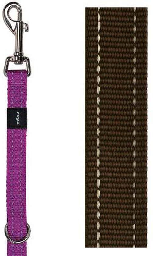 ROGZ FOR DOGS Snake Multipurpose Hondenriem - 16 mm x 1.6 m - Choco ...
