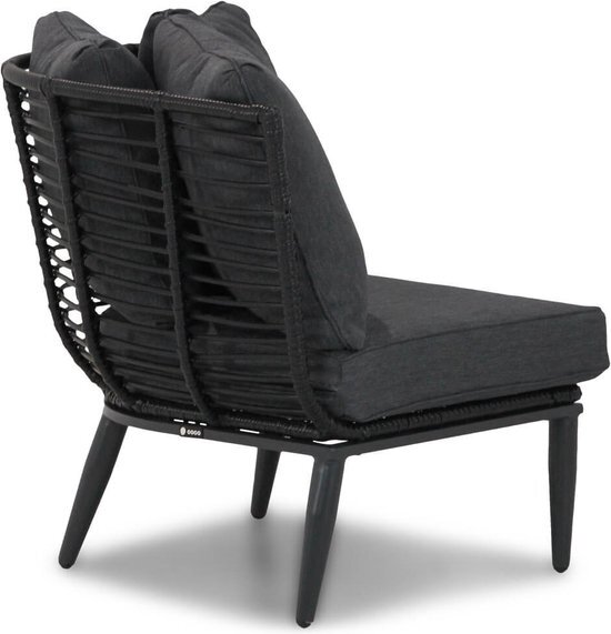 Coco Leonardo/Rimini 75 cm Hoek Loungeset Off Black 4-Delig | LOUNGESET ...