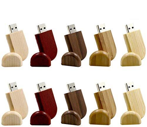 A-Plus A Plus+ 10 Pack USB 3.0 Flash Drives 16GB Houten en Bamboe USB 3 ...