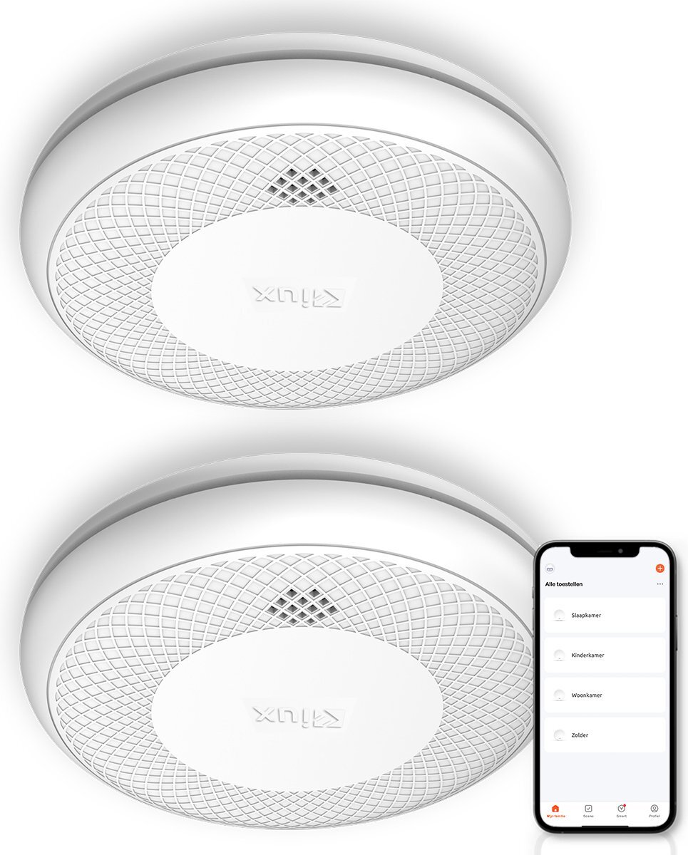 Fiux FXC-3 Slime combimelder - Rookmelder en Koolmonoxidemelder - 10 ...