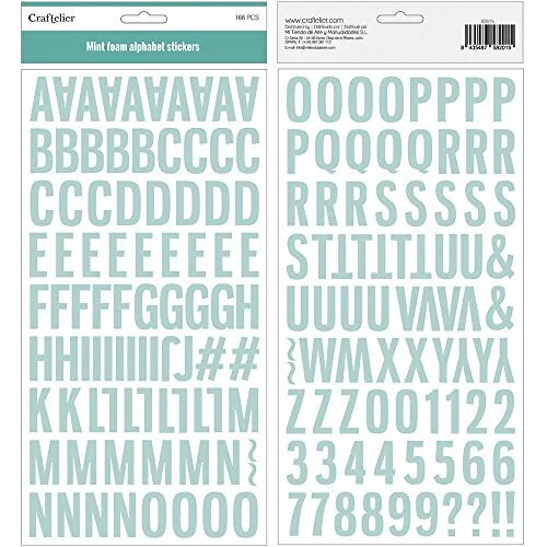 Craftelier - Schuimrubberen stickers in alfabetstijl, grote en kleine ...