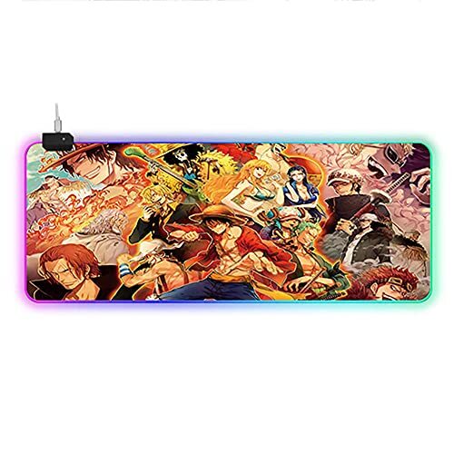 DJFH Groot RGB Gaming Mouse Pad met 14 Lights-modus | Extended Anime ...