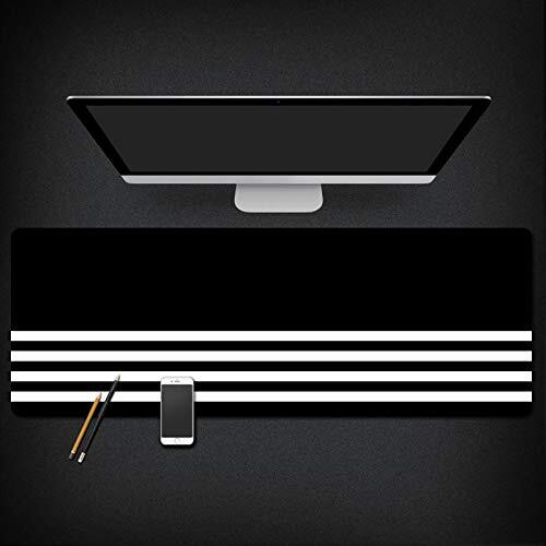 DHSBD Witte Streepprint Gaming Muismat Grote Muismat Rubberen Pc ...