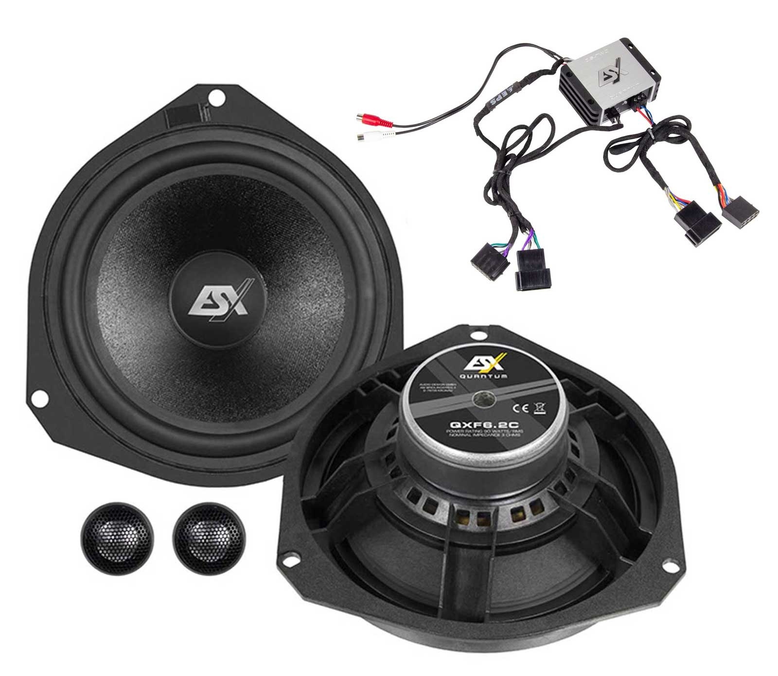 ESX Quantum QXFA6.2C - 2 Weg actief luidspreker systeem - Fiat Ducato ...
