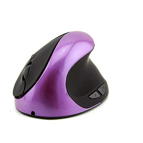 LONGHAIYUAN Rode draadloze verticale ergonomische muis 2.4Ghz ...