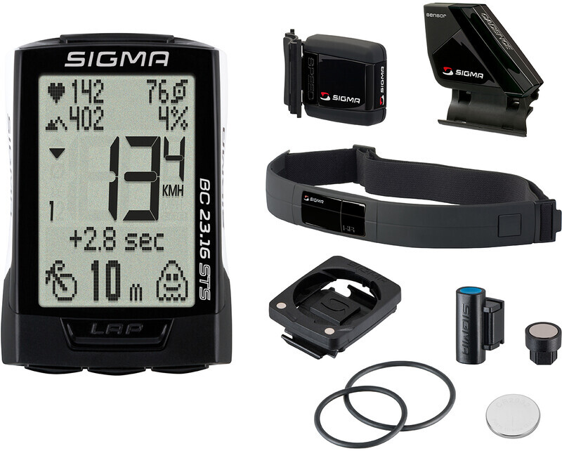 Sigma Fietscomputer BC 23.16 STS White Limited Edition Fietscomputer ...