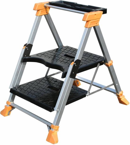 Batavia Transformer 4-in-1 Werkbank & Trapladder - 150kg - Metaal ...