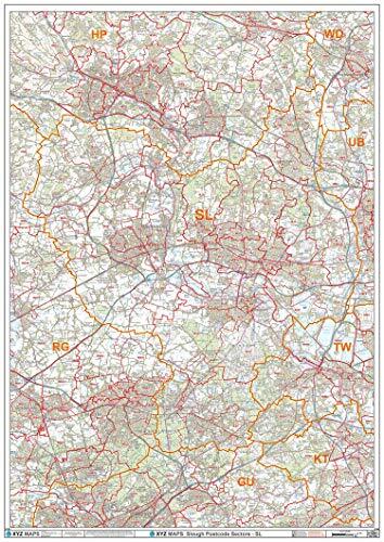 XYZ Maps Slough - SL - Postcode Muurkaart - Papier | OVERIG | Wij ...