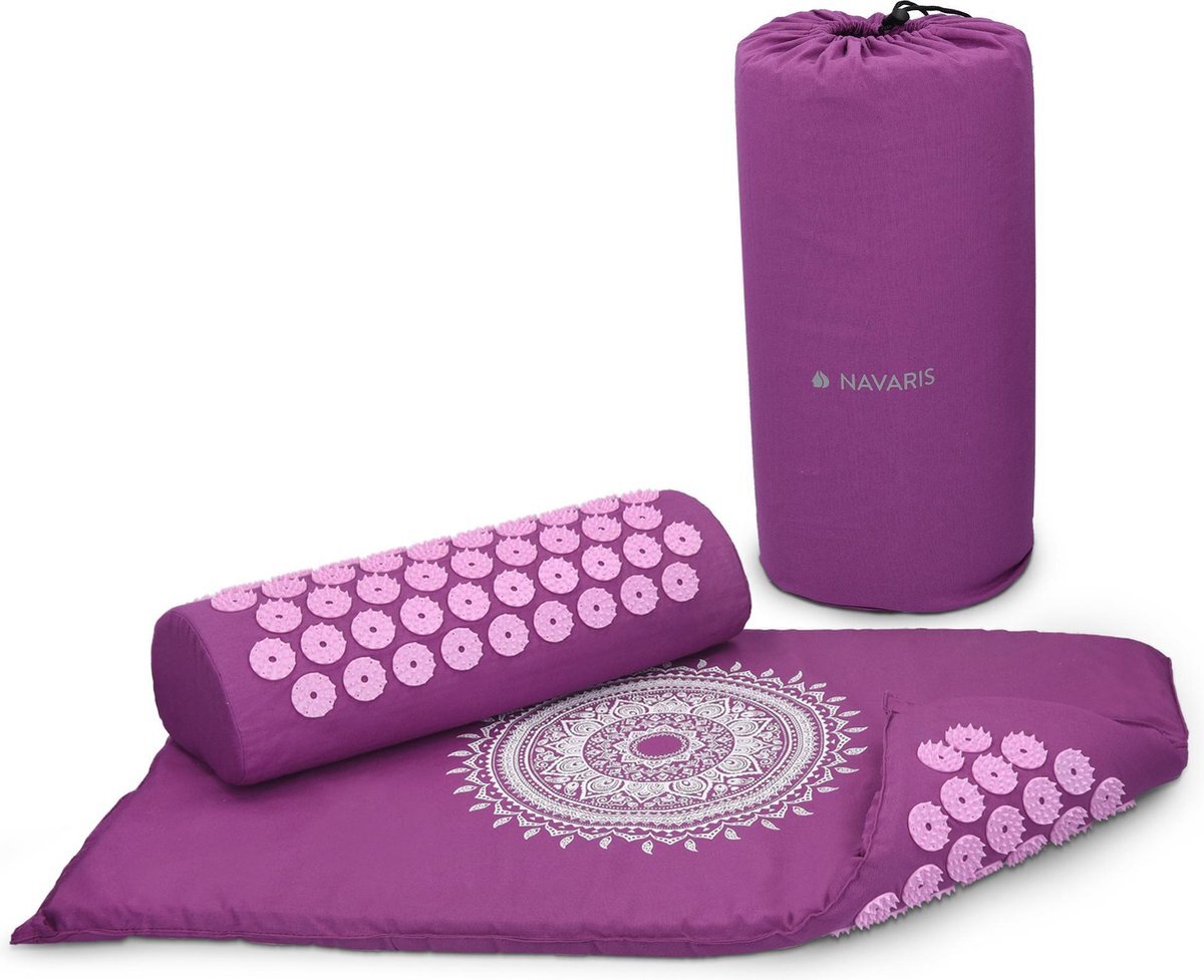 Navaris spijkermat met kussen - Voor rug, nek, schouders, spieren en ...