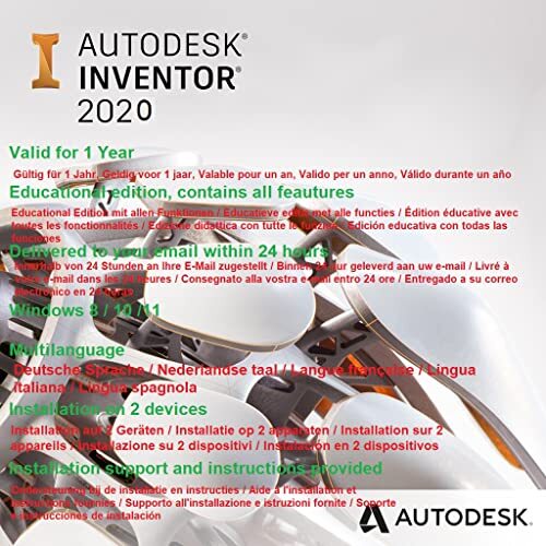 Generic Autodesk Inventor 2020 1 Jaar Licentie | Windows (64 Bit only ...